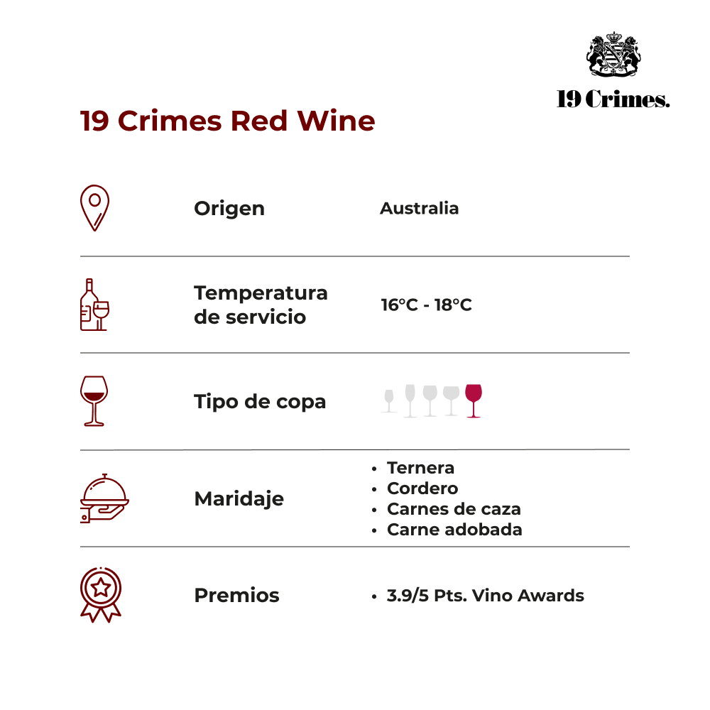 19 Crimes Red Wine